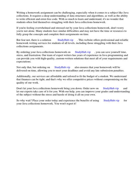 Java Collections Homework Download Free Pdf Class Computer