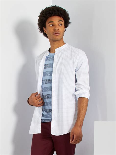 Camicia Con Collo Alla Coreana Bianco Kiabi 1500€