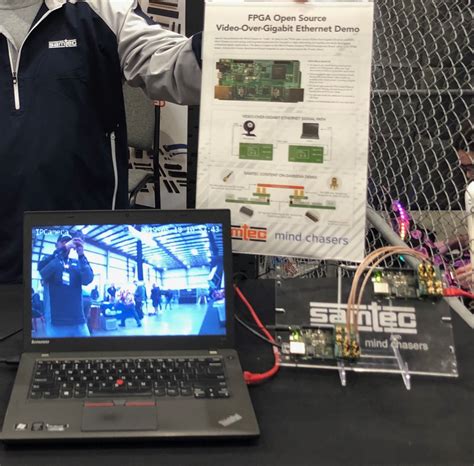 open source fpga based gigabit ethernet demo at maker faire this week