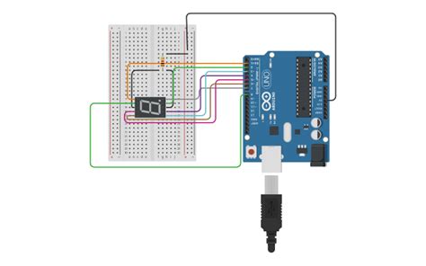 Circuit Design Modul 5 Kegiatan 1b Absen And Inisial Tinkercad