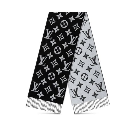 루이 비통 공식 심플리 Lv 스카프 블랙 Lv Scarf Louis Vuitton Scarf Louis Vuitton