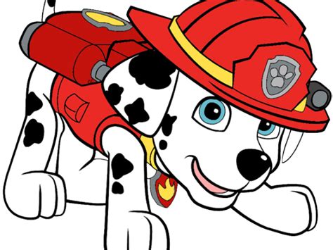 Download Paw Patrol Marshall Firefighter Pup Wallpapers Com