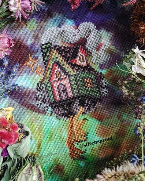 Baba Yaga Hut Hut Cross Stitch Pattern At Icg
