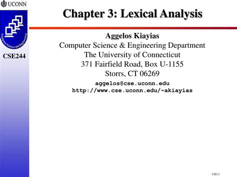 Ppt Chapter 3 Lexical Analysis Powerpoint Presentation Free Download Id3789832