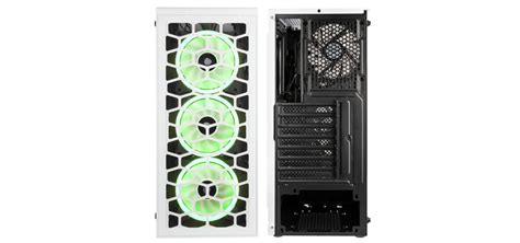 Buy Kolink Observatory Lite Argb Tempered Glass Case White [pgw Ch Kol