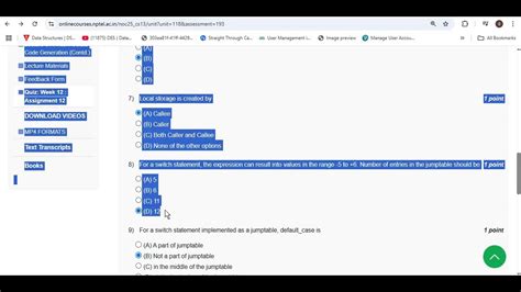Compiler Design Week 12 Assignment Solution Nptel 2025 Youtube