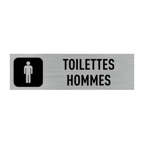 Pictogramme Toilettes Hommes Q0003 Matière Aluminium Leroy Merlin