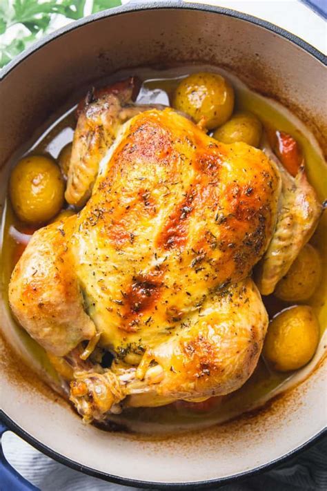 Dutch Oven Whole Chicken Veronikas Kitchen