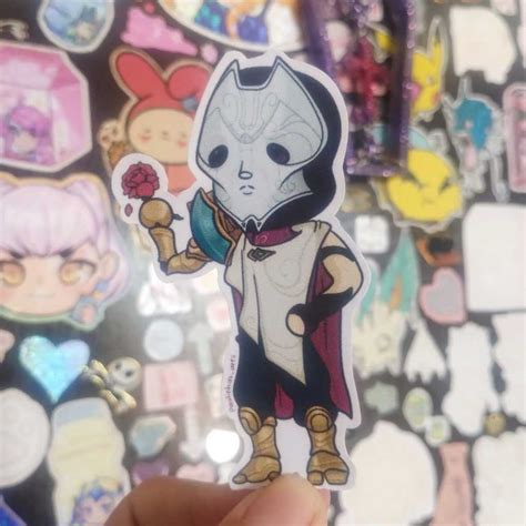 Adesivo League Of Legends Jhin Adc Carry Chibi Kawaii Lol Sticker Shopee Brasil