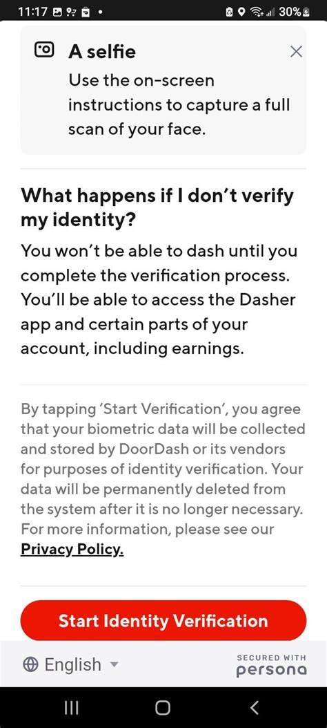 Doordash requesting identity verification. Wow! : r/doordash_drivers