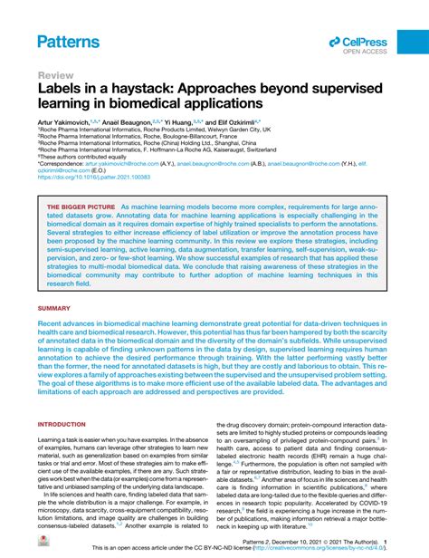 Pdf Labels In A Haystack Approaches Beyond Supervised Learning In