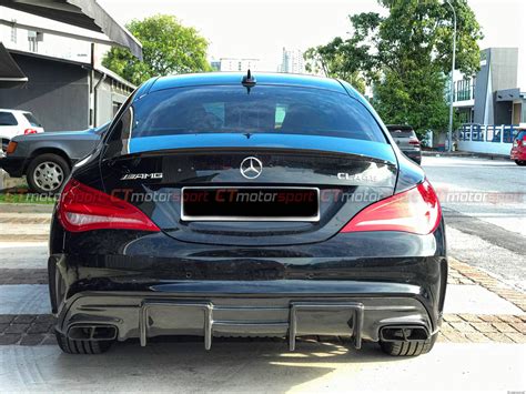 Mercedes Benz W117 CLA CLA45 Installed FD Style Carbon Fibre Rear Diffuser