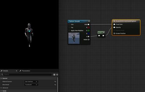 Ue5 で Render Target と Scenecapturecomponent2d で背景透過でメッシュをキャプチャする