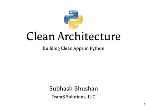 Clean Architecture Applications In Python Pdf Programming Languages Computing