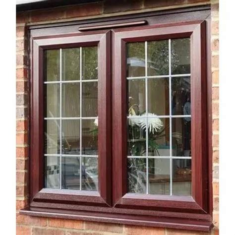 Upvc Wooden Shade Casement Window At ₹ 650 Sq Ft Unplasticized Polyvinyl Chloride Casement