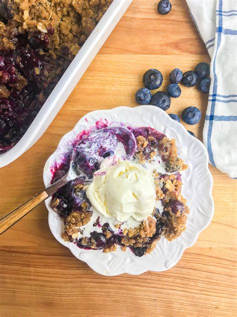 Easy Blueberry Crisp With Oats Recipe Life S Ambrosia
