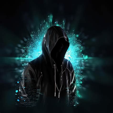 Premium Ai Image Unknown Hacker Hiding Face In Mask On Cyber