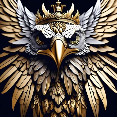 Premium Ai Image Eagle Design With Flapping Wings