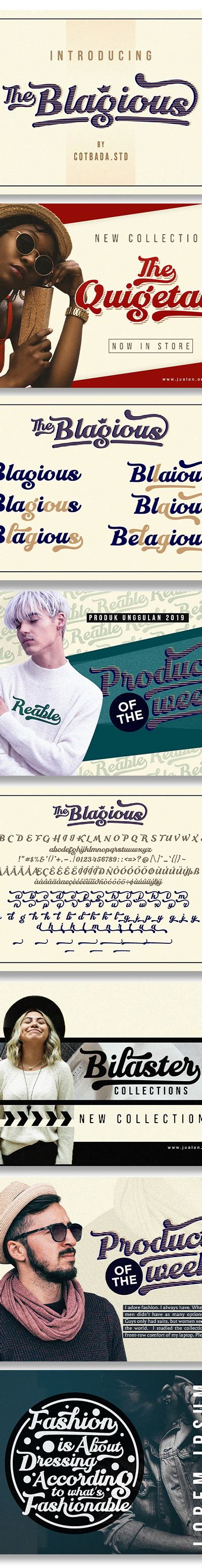 Blagious Bold Script Fonts Graphicriver