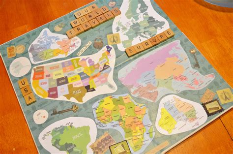 Diy Mod Podge Memory Boxes And Travel Memory Map Project
