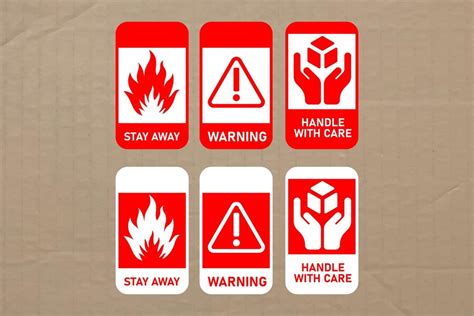 Premium Vector Fragile Handle With Care Sticker And Poster For