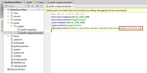 Android Studio Error Al Refrescar Proyecto Con Gradle Stack