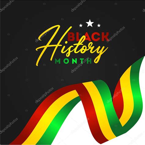 Dise O Vectorial Del Mes De La Historia Negra Para La Bandera O El
