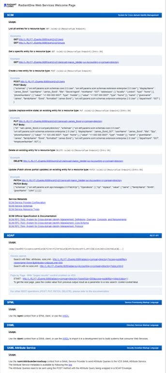 Web Services Api Guide Radiant Logic Documentation