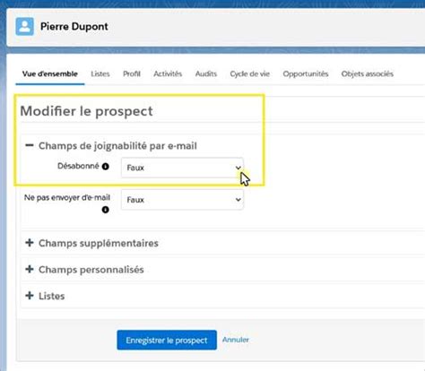 LOPT OUT et la joignabilité de vos prospects Pardot au regard de la