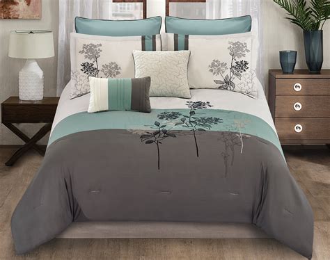 Evelyn Leaf 8pc Queen Comforter Set Hallmart Collectibles