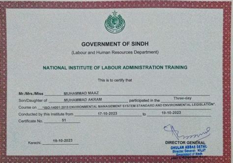 Muhammad Maaz On Linkedin Iso14001 Environmentalmanagementsystem Nilat
