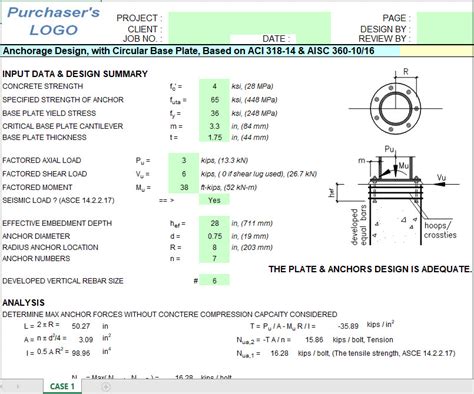 Example Of Concrete Anchor Bolt Design Calculation At William Swoope Blog