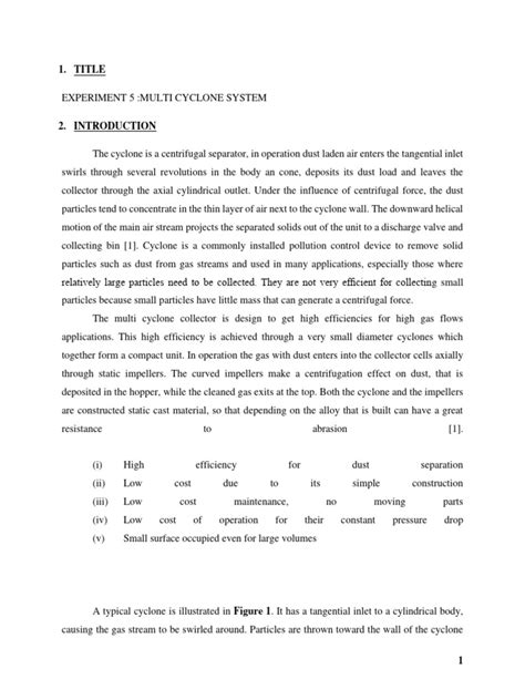 Multi Cyclone System Download Free Pdf Gases Liquids