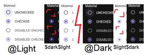 Gallery Android Ios Material Radiobutton And Toggleswitch When