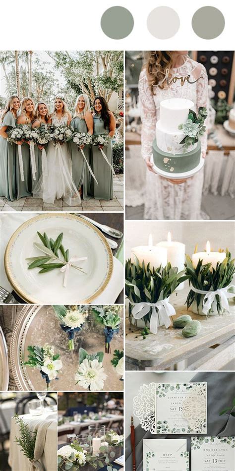 Hochzeitsfarben 2019 Diese 10 Farben Werden Im Trend Liegen Sage Green Wedding Green Themed