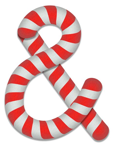 Candy Cane Stripes Christmas Alphabet Lettering Font Free