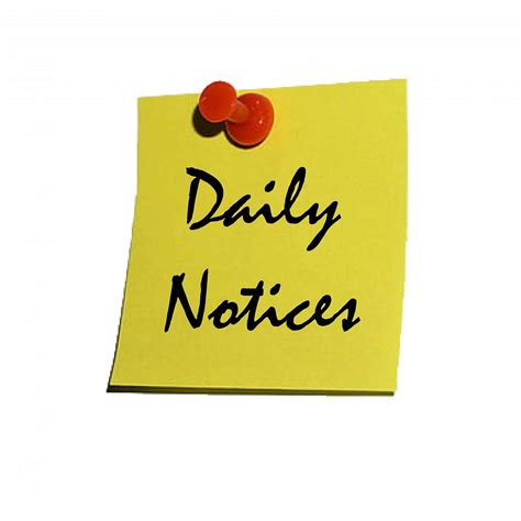 Daily Notices