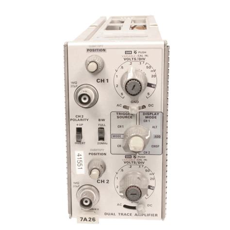 Tektronics 7a26 Dual Trace Amplifier Industrial And Scientific