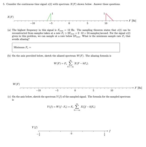 consider the continuous time signal x t ﻿with
