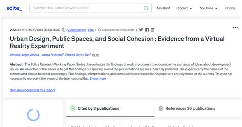 Urban Design Public Spaces And Social Cohesion Evidence From A