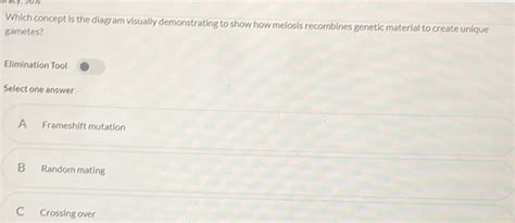 Which Concept Is The Diagram Visually Demonstrating To Show Meiosis Recombines Genetic Material