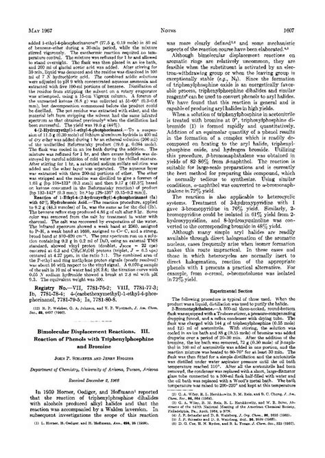 Pdf Bimolecular Displacement Reactions Iii Reaction Of Phenols With Triphenylphosphine And