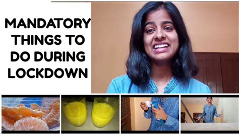 MANDATORY THINGS TO DO DURING LOCKDOWN YouTube