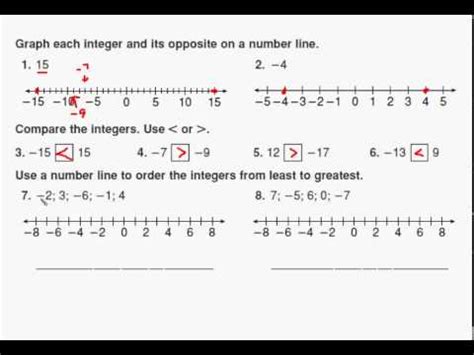 Integers And Their Opposites YouTube