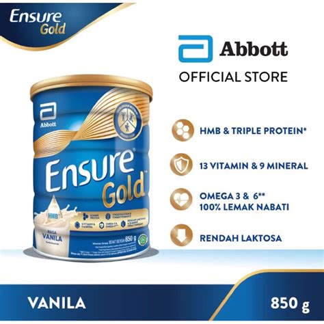 Jual ENSURE GOLD VANILA 850g EXP 10 2025 Shopee Indonesia