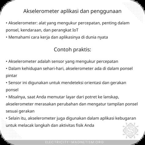 Akselerometer Aplikasi Dan Penggunaan