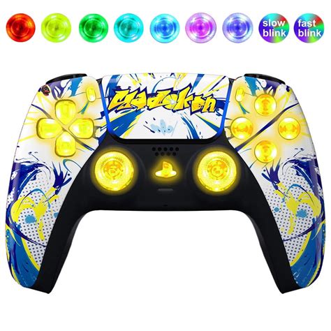 Graffiti Silent Modz LED Light Up Buttons Wireless Custom Controller For PS Walmart Com