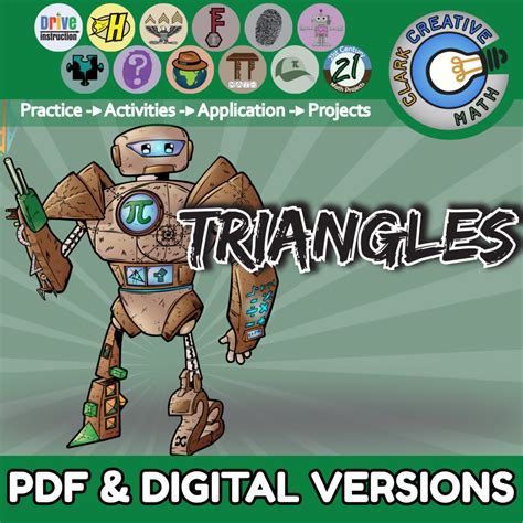 Triangles Unit Bundle Clark Creative Education