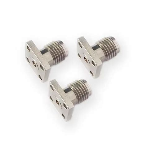 24mm Female Connector With 4 Hole Flange Panel Mount Vinstronics