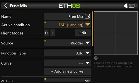 Improve User Friendliness Of UI Regarding Flight Modes Issue FrSkyRC ETHOS Feedback